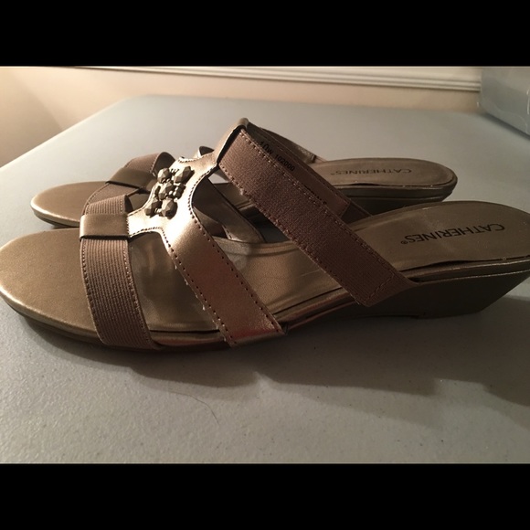 Shoes | Bronze Heeled Sandals | Poshmark